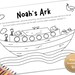 Noah’s Ark Activity Placemat for Kids Bible Verse Activity Sheets ...