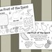 Fruit of the Spirit Activity Placemat for Kids Bible Verse Activity ...