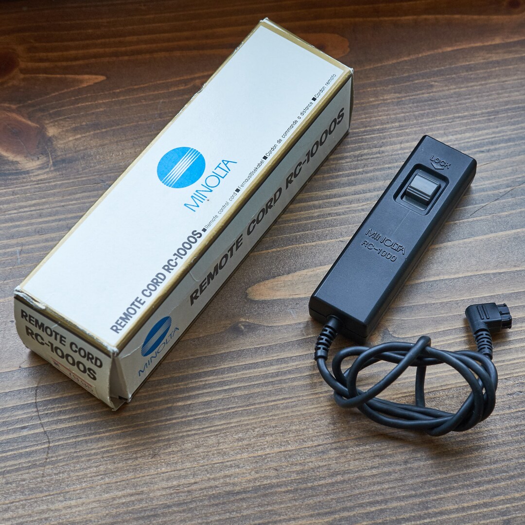 Minolta Remote Cord RC-1000 Electronic Cable Release in Original Box - Etsy