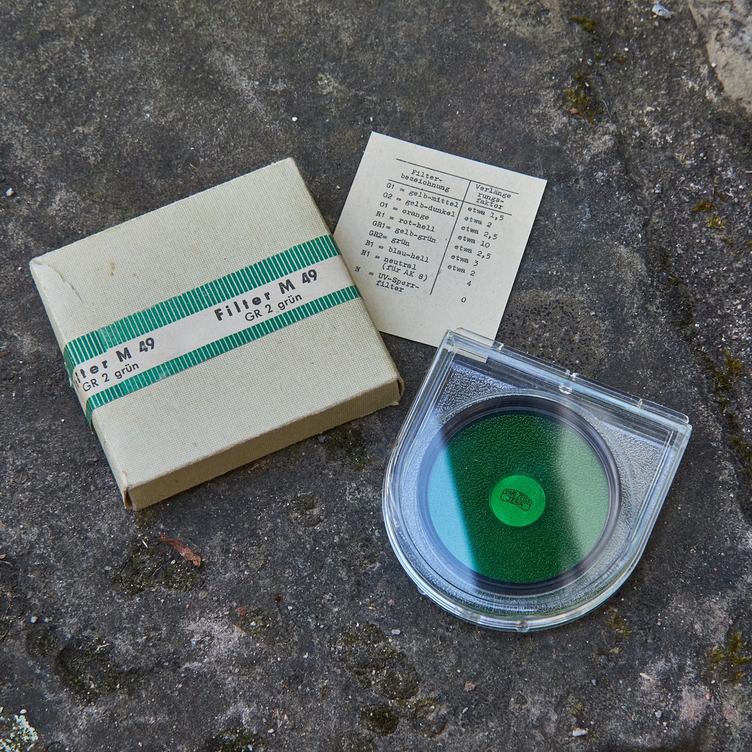NOS Carl Zeiss Jena 49mm Green Filter GR 2 - Etsy