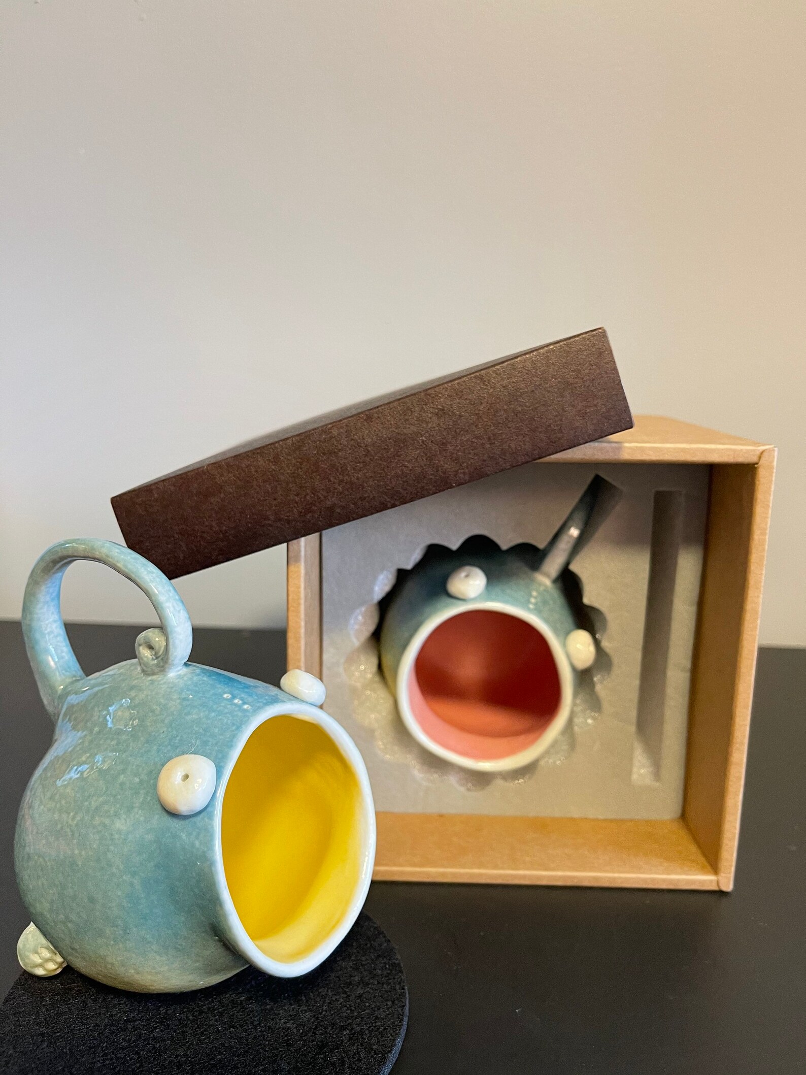 Handmade Cute Monster Ceramic mug | Etsy