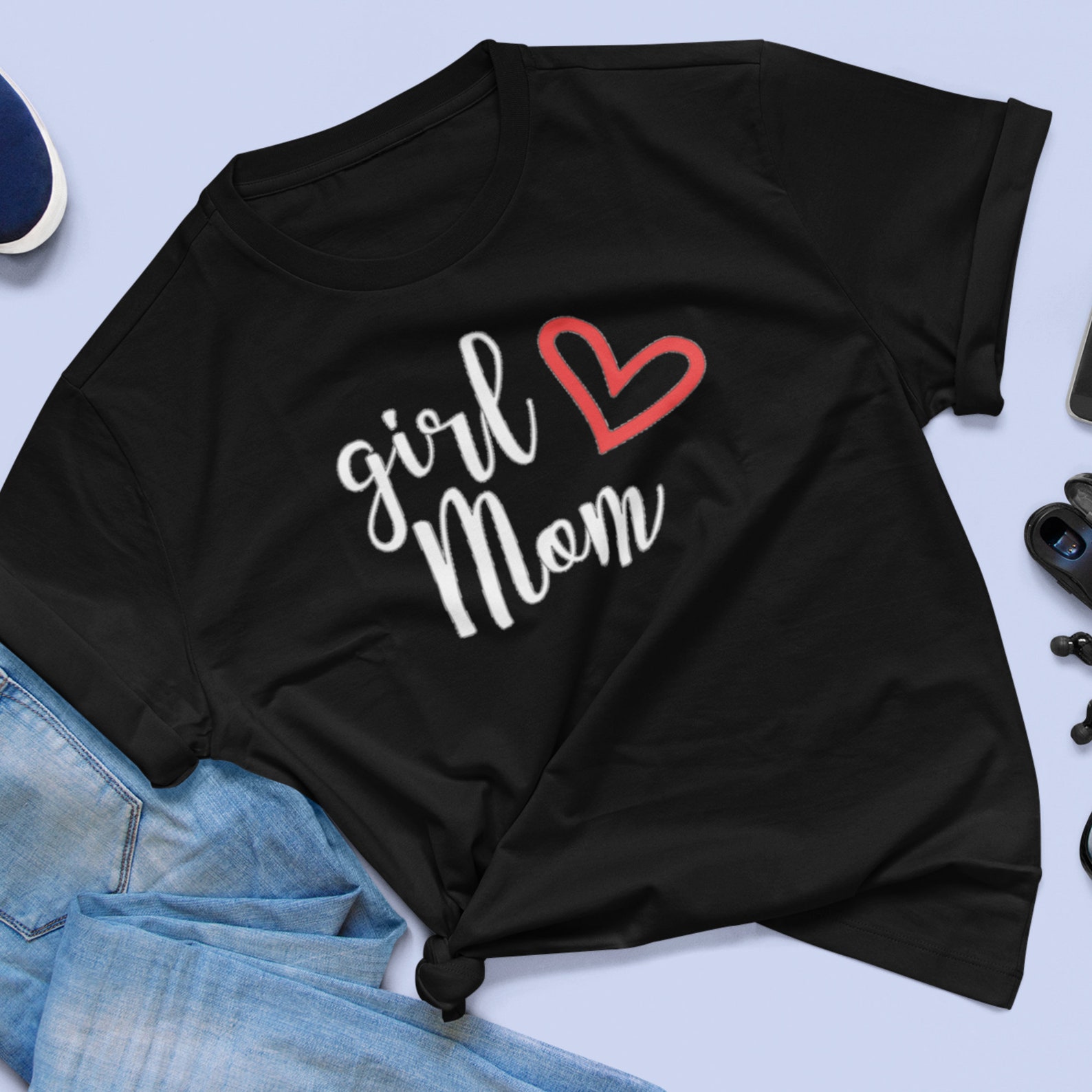 Girl Mom Girl Mom Shirt Girl Mom Shirts Mom Of Girls Mom Etsy