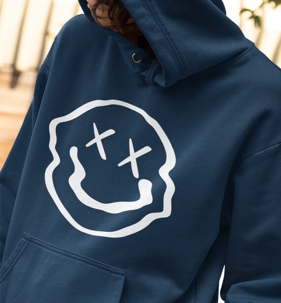 Smiley Face Hoodie Smile Face Sweatshirt | Etsy