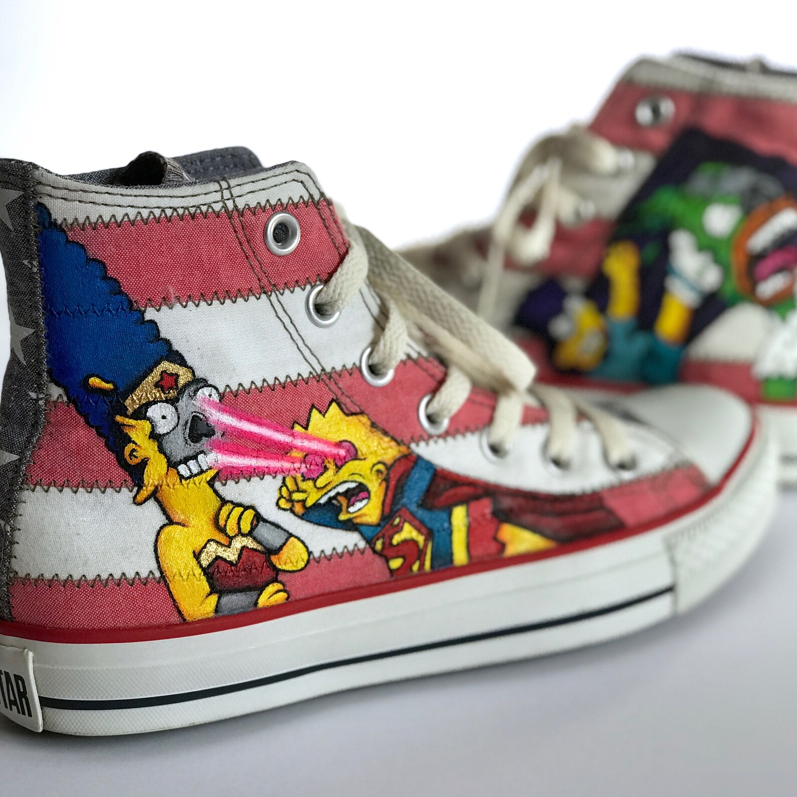Simpsons X Converse 1of1 Custom Hand Painted Limited Edition - Etsy