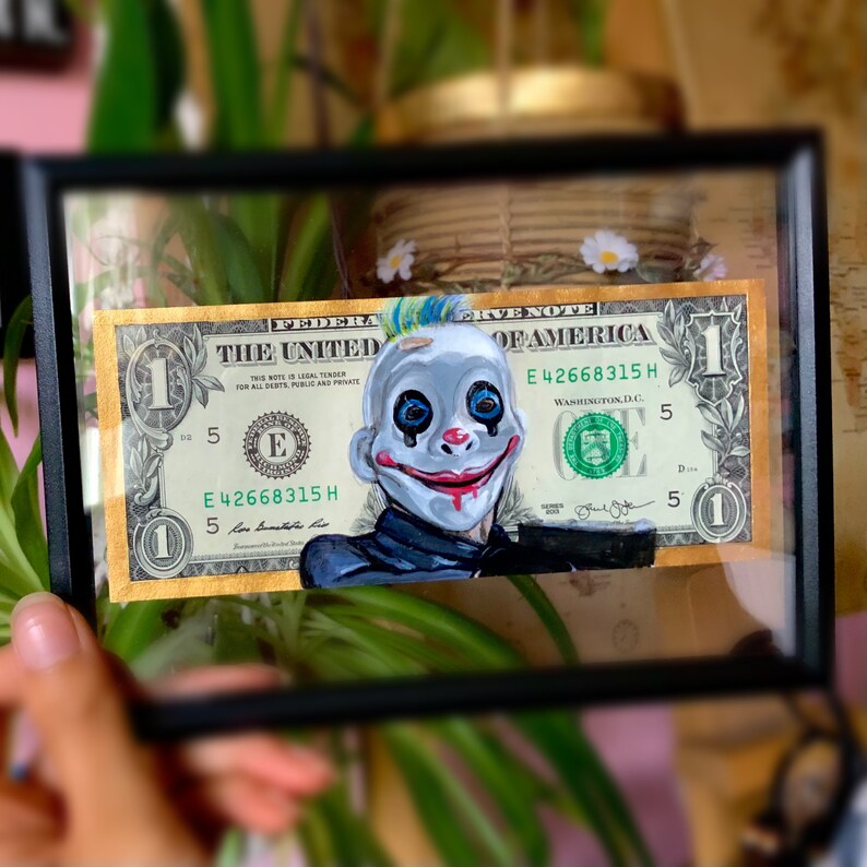 Jokers Clown Goon Dollar Bill Art - Etsy
