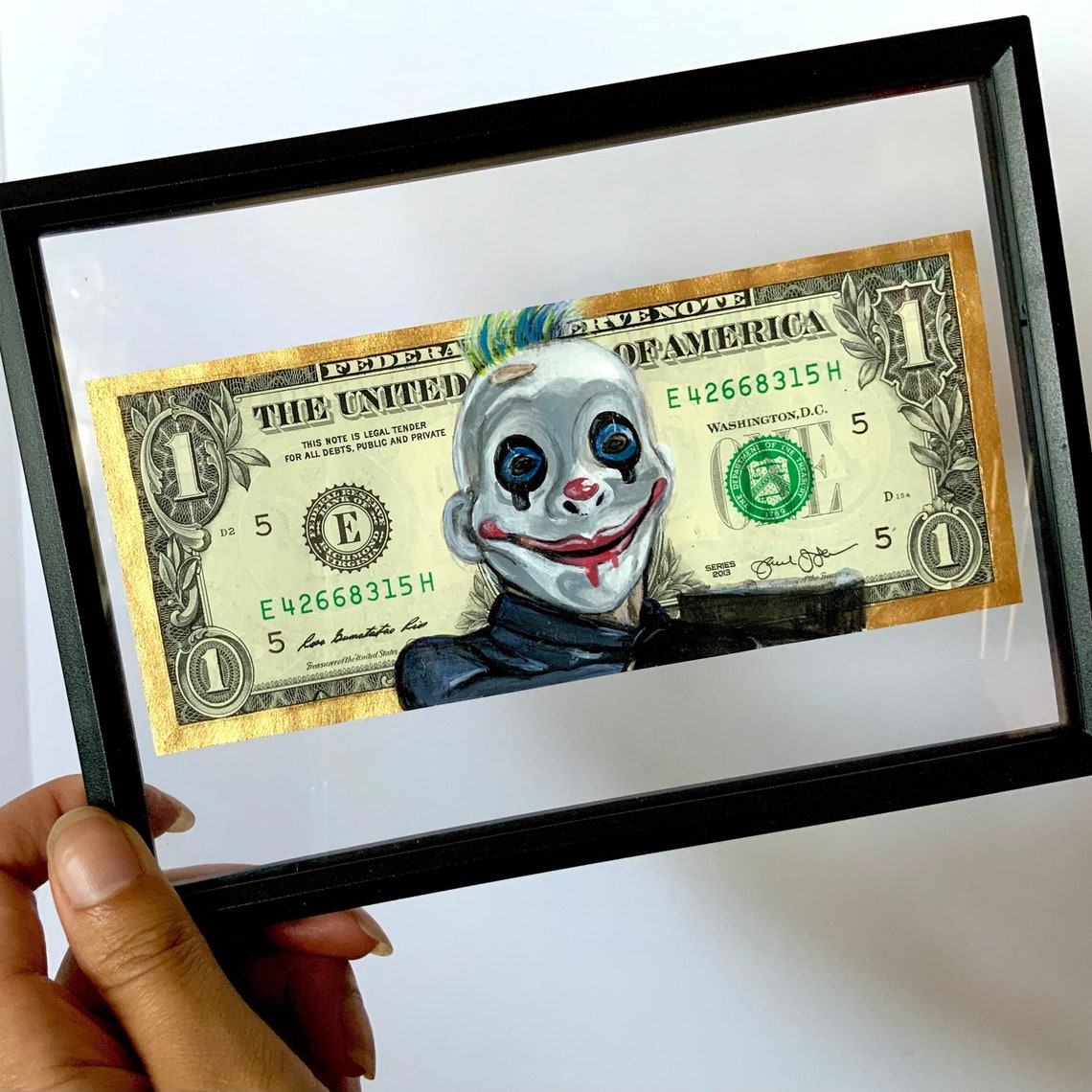 Jokers Clown Goon Dollar Bill Art - Etsy