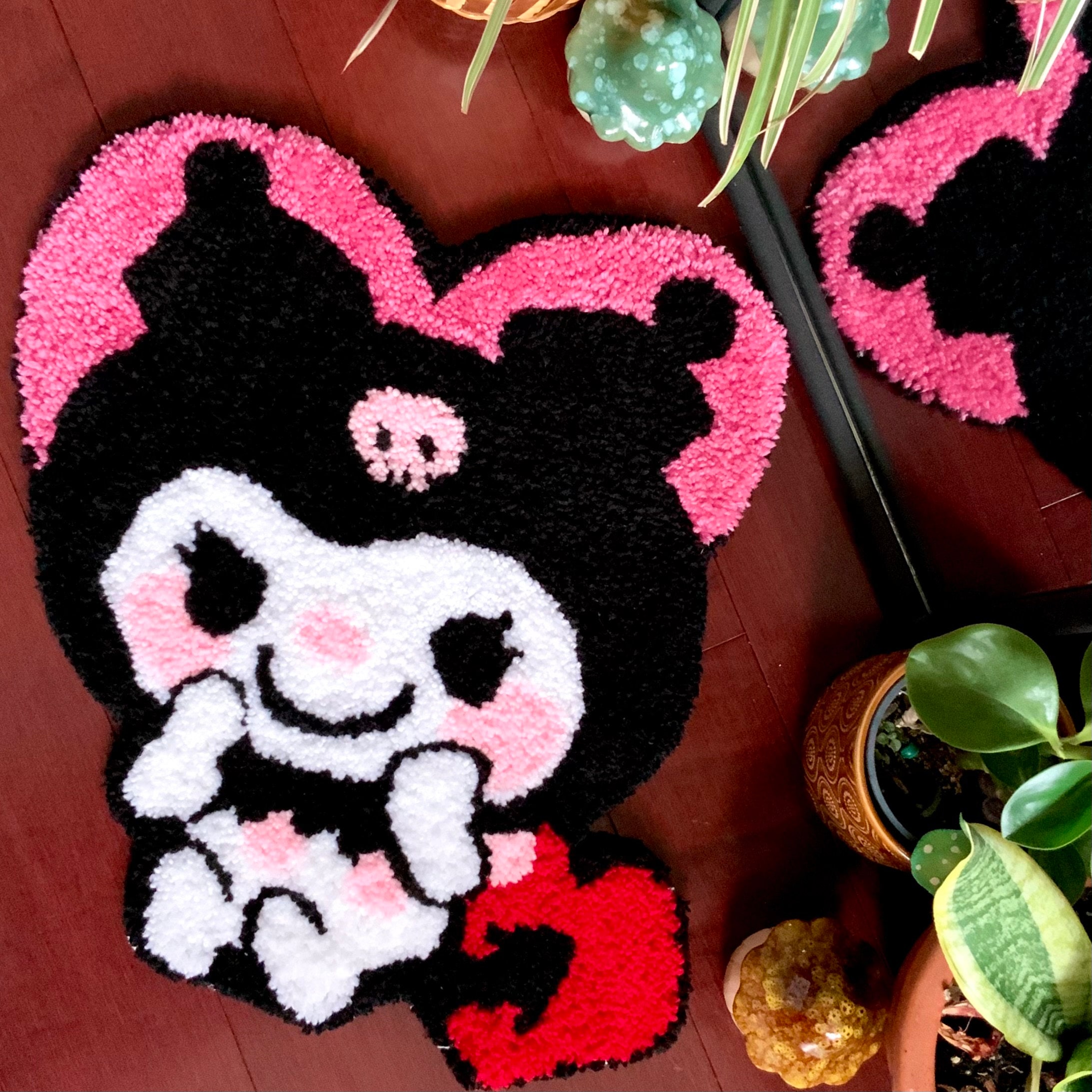 Kuromi Tufted Rug/ Wall Art, Handmade Hypebeast Decor - Etsy UK