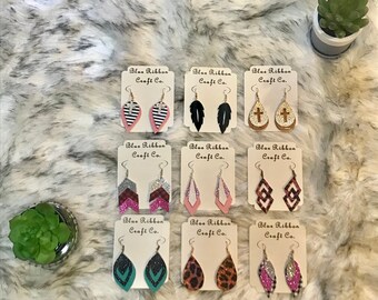Leather Lips Earrings Leather Earrings Lips Lipstick - Etsy