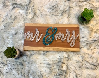 Mr Mrs String Art - Etsy