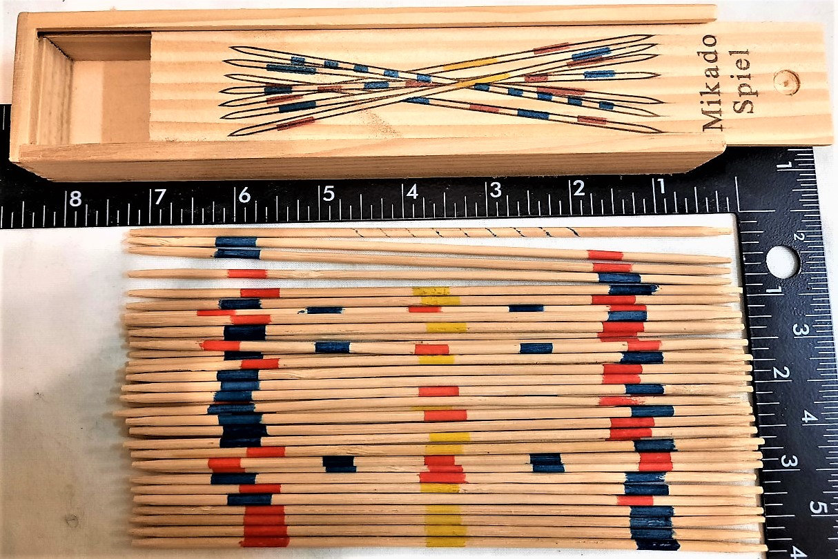 Pick UP Stick With Wooden Box 4 Sets Pickup Stick Mikado Spiel Game ...