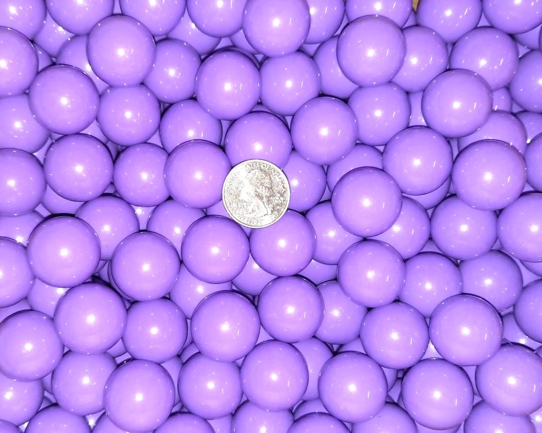 1 INCH Marbles PURPLE 25mm 36 Opaque 1" IN Acrylic Plastic Marbles ...