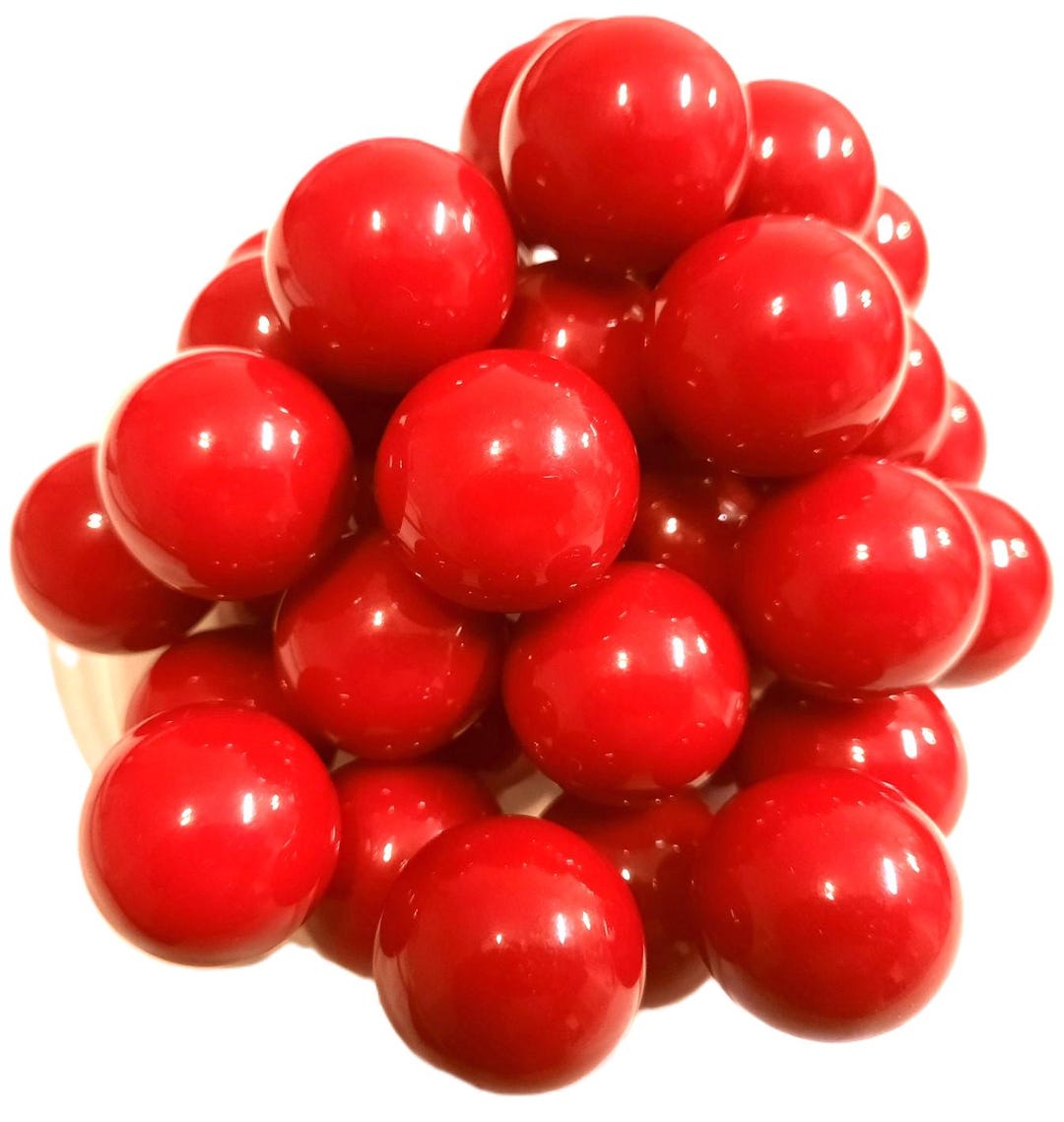 1 INCH Marbles RED 25mm 36 Opaque 1" IN Acrylic Plastic Marbles Board ...