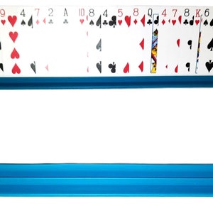 Canasta Samba Playing Card Holders 15" Inch 4 Pcs Rack Hands Free Trays ...