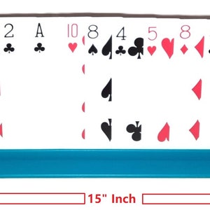 Canasta Samba Playing Card Holders 15" Inch 4 Pcs Rack Hands Free Trays ...