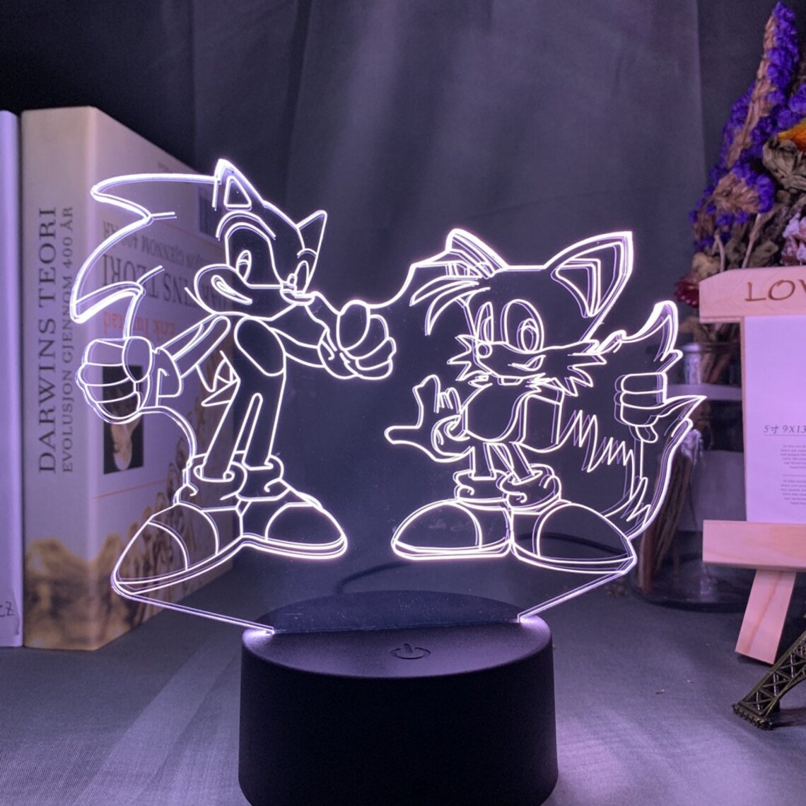 Sonic LED Multicolor Night Light Lamp sonic the hedgehog | Etsy