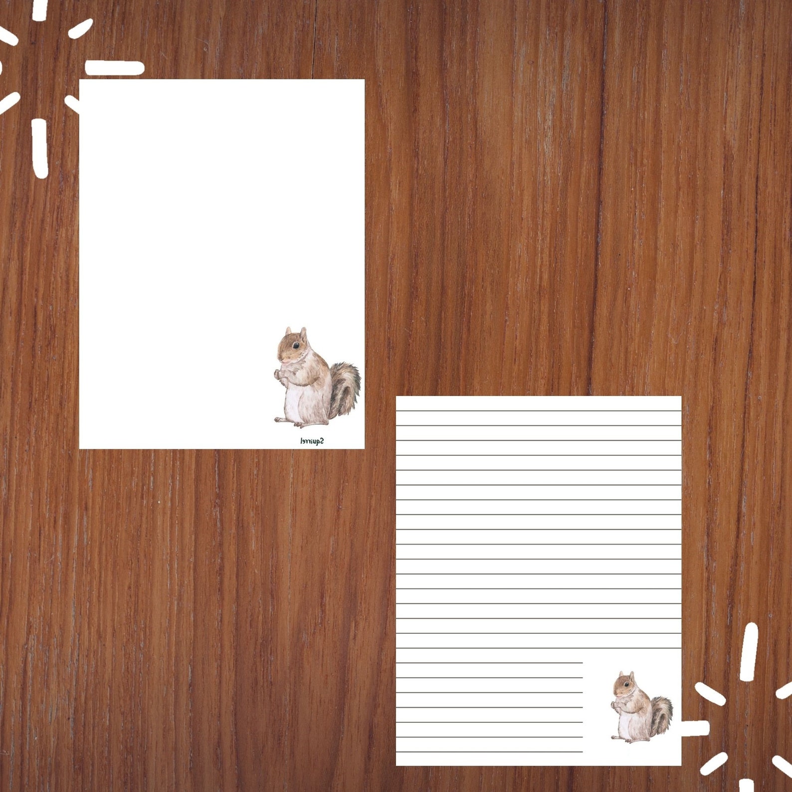 Animal Writing PaperCute Woodland Animals Printable | Etsy