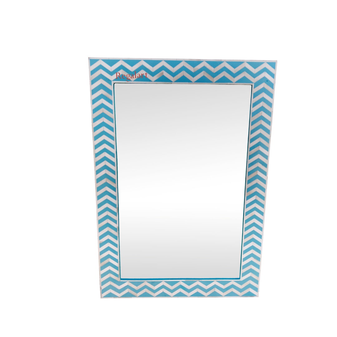 Handmade Bone Inlay Mirror Frame With a Unique Pattern, Perfect for ...