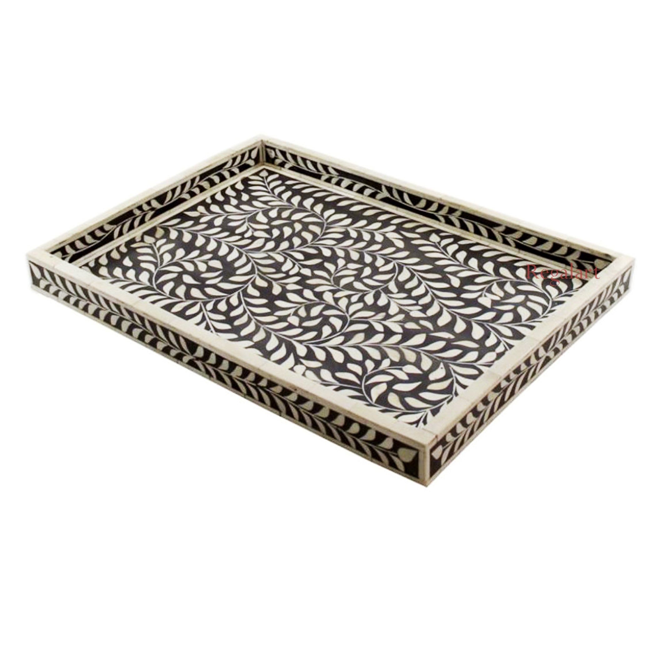 Serving Tray Bone Inlay Dinner Platter Home Decor Art - Etsy