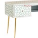 Bone Inlay Work Desk, Bone Inlay Laptop Table Study Table Bedroom Decor ...