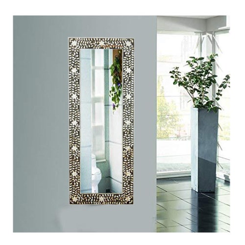 Mother of Pearl Inlay Mirror Frame mop Inlay Frame Grey - Etsy