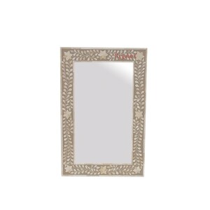 Handmade Bone Inlay Mirror Frame Bathroom Wall Hanging Wooden Frame ...