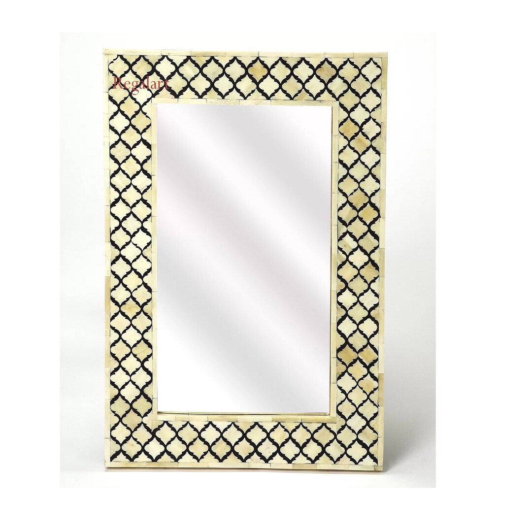 Handmade Wall Decor Mirror Frame Bone Inlay Bedroom Decor Mirror - Etsy