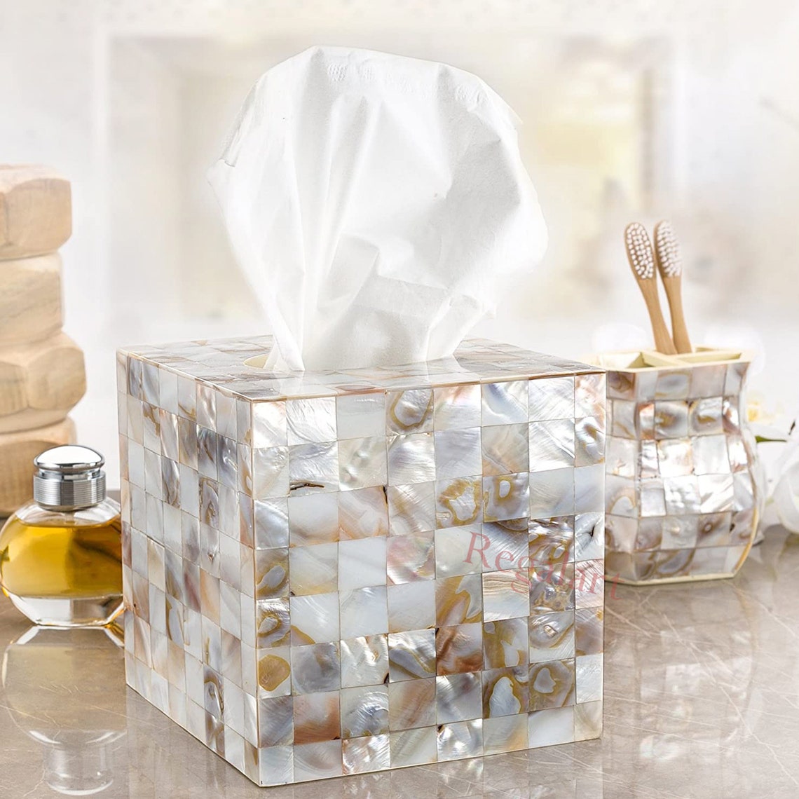 Tissue Box MOP Inlay Vintage Handmade Home Decor Gift - Etsy