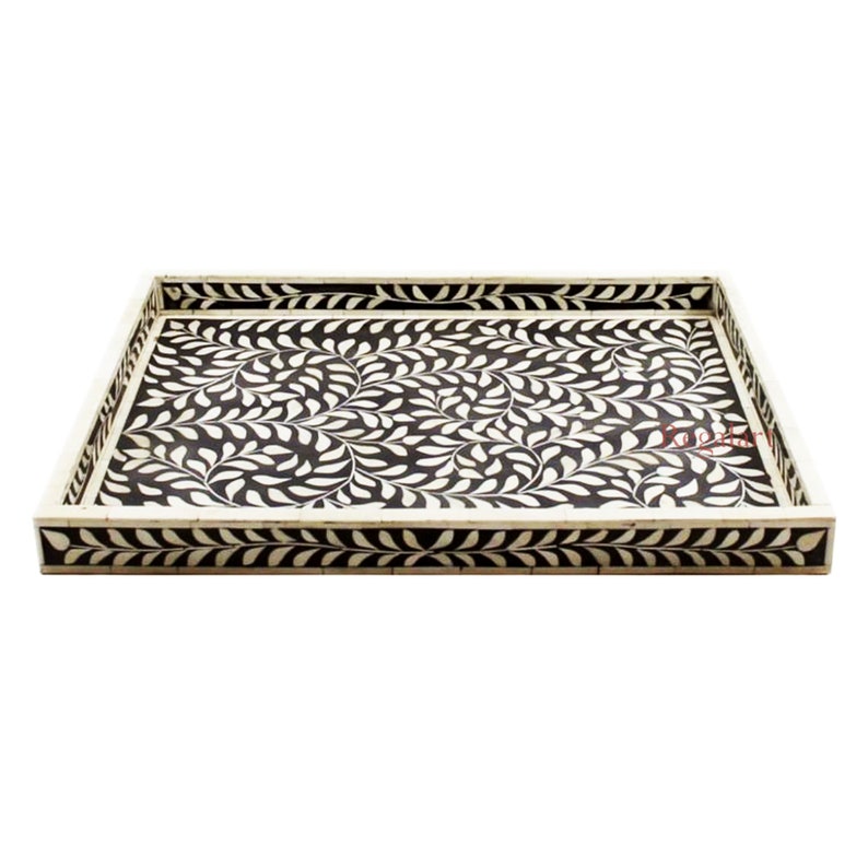 Serving Tray Bone Inlay Dinner Platter Home Decor Art - Etsy