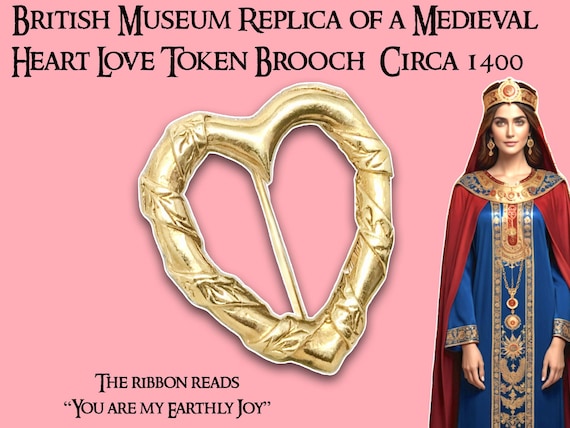 British Museum Replica of a Medieval Heart Love Token… - Gem
