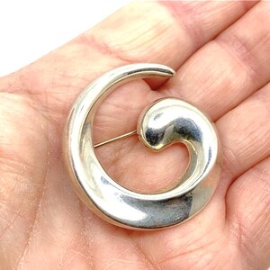 Unusual 1980's Modernist Whirl / Swirl / Spiral Brooch - Etsy