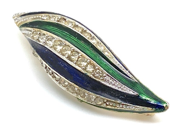 Unusual 1980's SPHINX Green and Blue Enamel Crystal … - Gem