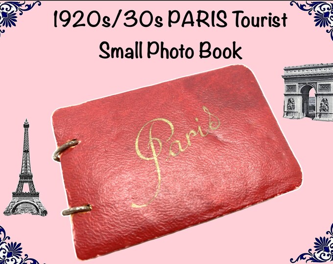 Small 1920s 30s PARIS Tourist Photo Album Pocket Book. - French ...