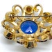 Large Vintage SPHINX Blue Crystal Statement Brooch - Etsy