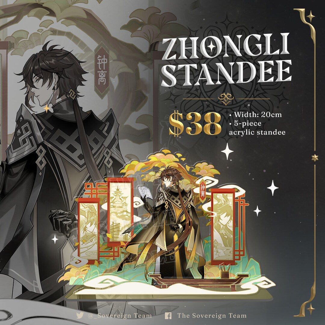 GENSHIN SPECIAL Zhongli Standee | 5-piece Acrylic - Etsy