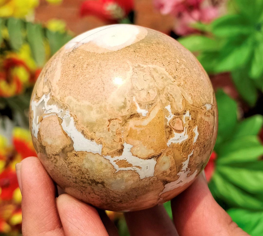 Buy Natural 55MM Yellow Cobra Jasper Stone Metaphysical Healing Spirit ...