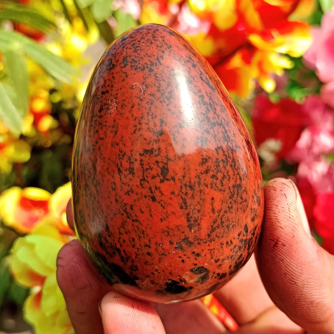Natural 70MM Red Mahogany Obsidian Jasper Rock and Minerals Healing ...