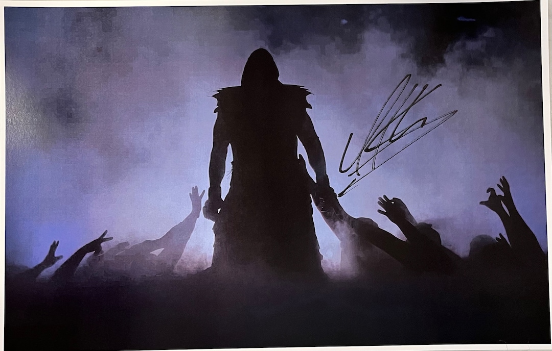 The Undertaker Signed WWE 11x17 Poster Certification HOLOGRAM ...