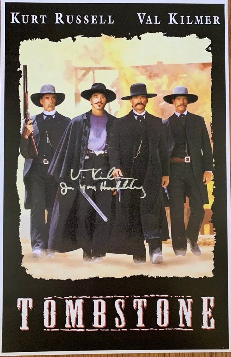 Val Kilmer Signed Tombstone 11x17 Movie Poster Certification HOLOGRAM ...