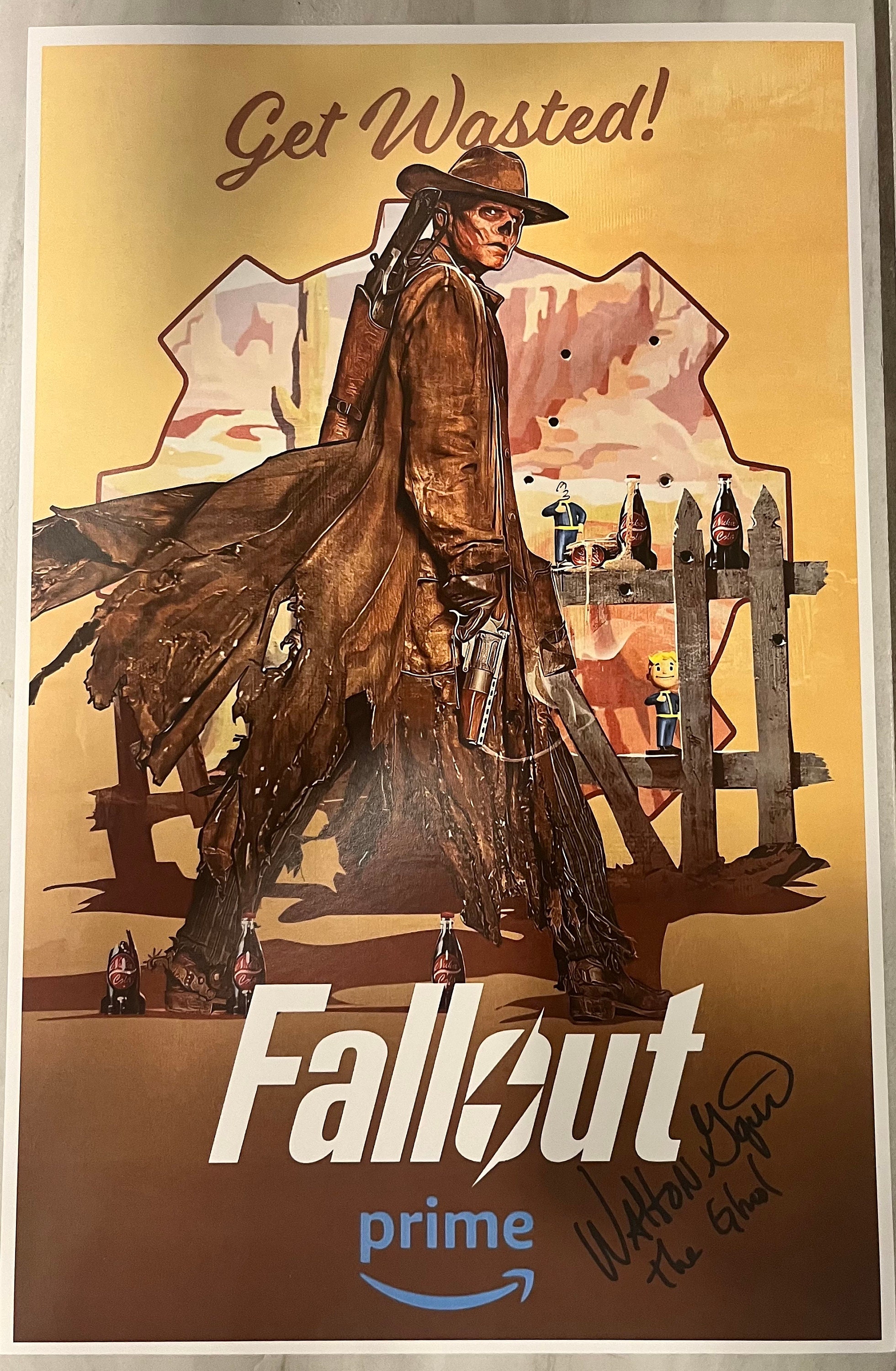 Walton Goggins Signed FALLOUT the Ghoul 11x17 Poster Certification ...