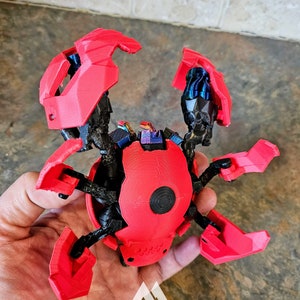 Splatoon Inspired Crab Tank Figure Unpainted Kit Fully Assembled Random ...