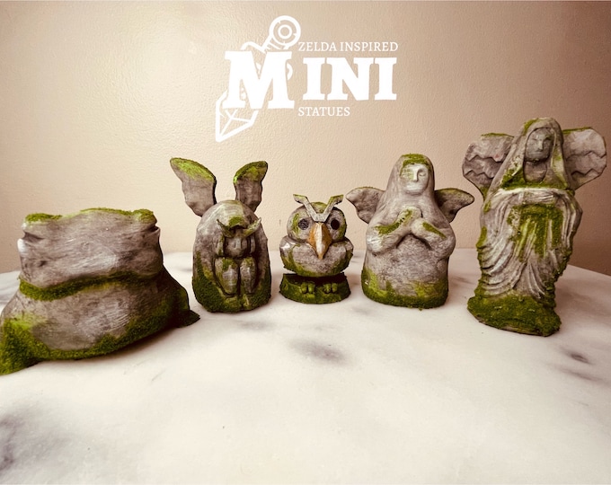 5 ZELDA Inspired 4” Statues Made to Order - Etsy