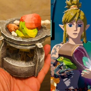 Zelda Botw and Totk Inspired "cooking Pot" LED Statue! Made to Order - Etsy