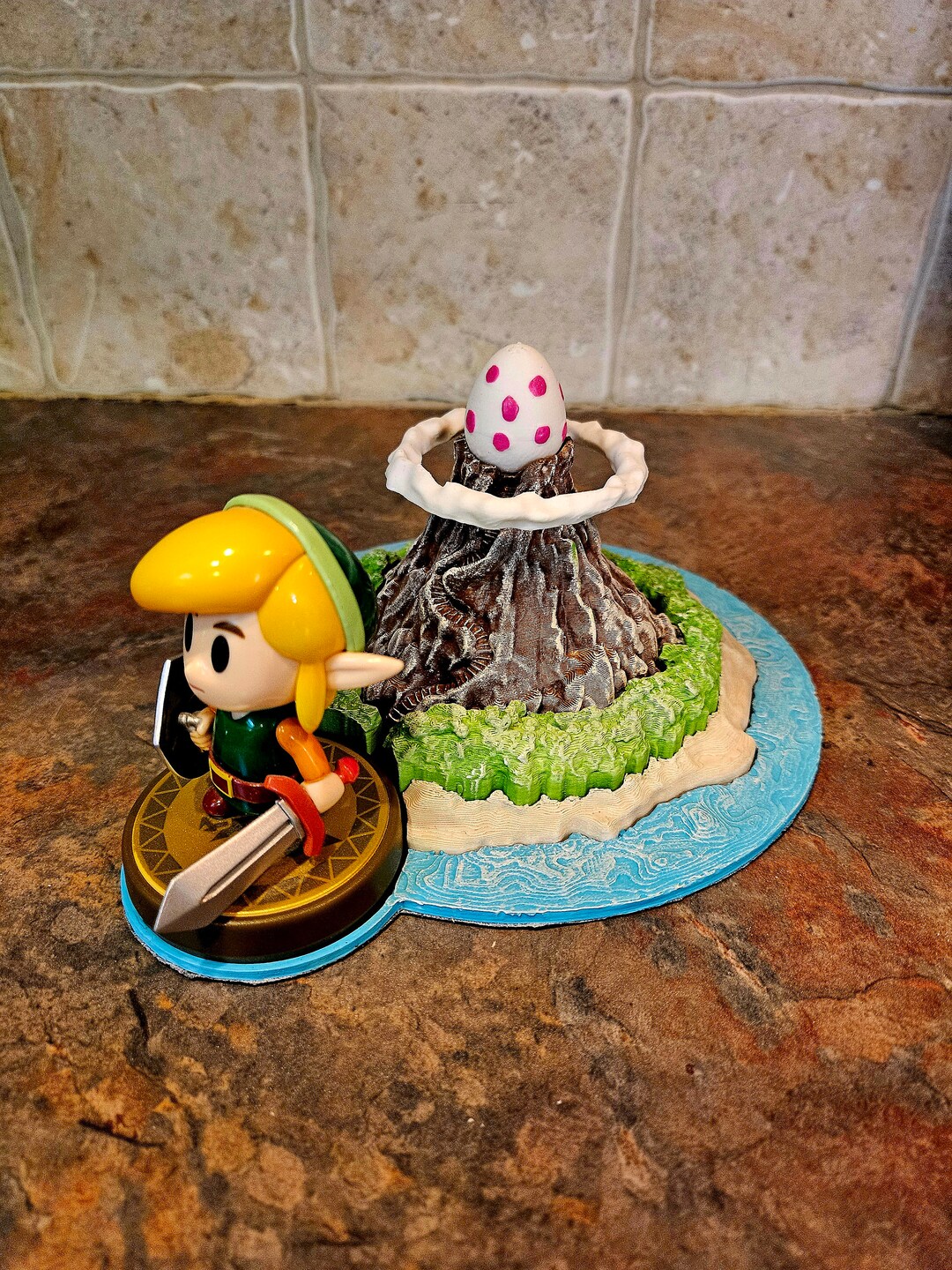 Zelda Links Awakening Inspired Amiibo Mini Diorama Stand. Koholint ...