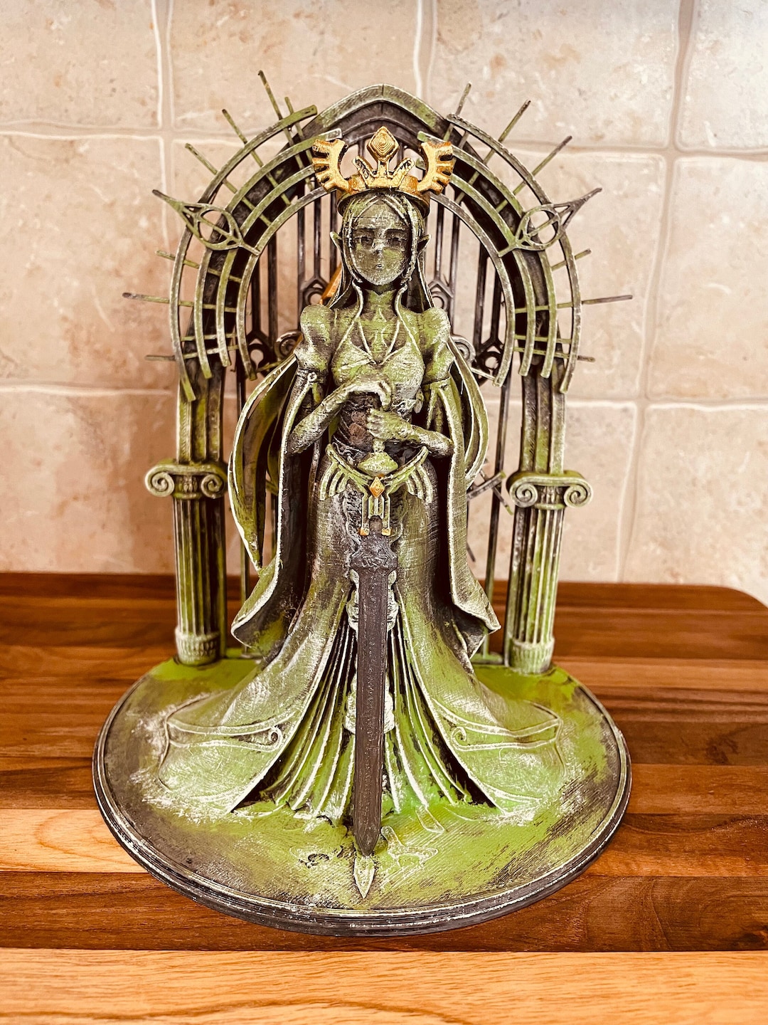 Zelda Inspired Princess of Hyrule Temple of Time Statue Diorama ...