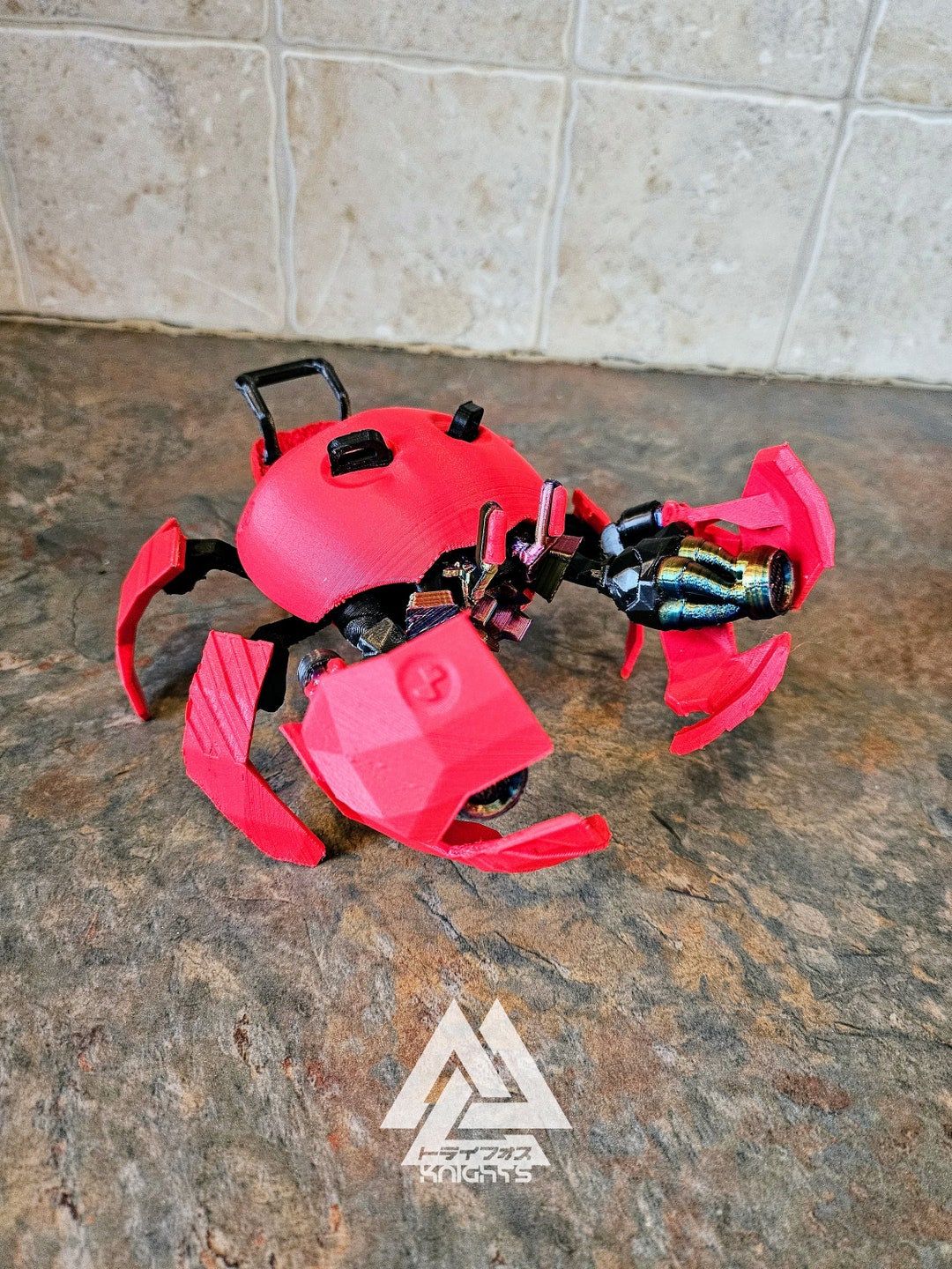 Splatoon Inspired Crab Tank Figure Unpainted Kit Fully Assembled Random ...