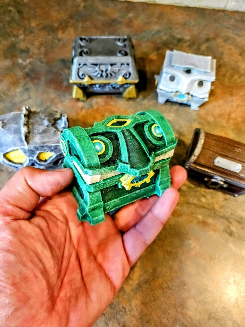 5 ZELDA Inspired Mini Chest Hand Painted Made to Order - Etsy