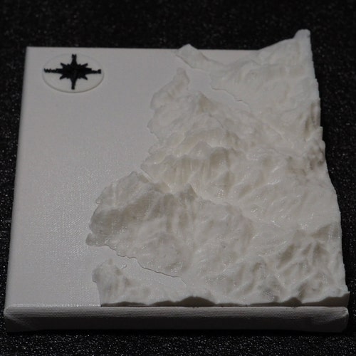 Custom 3d-printed Topographical Maps of ANYWHERE - Etsy