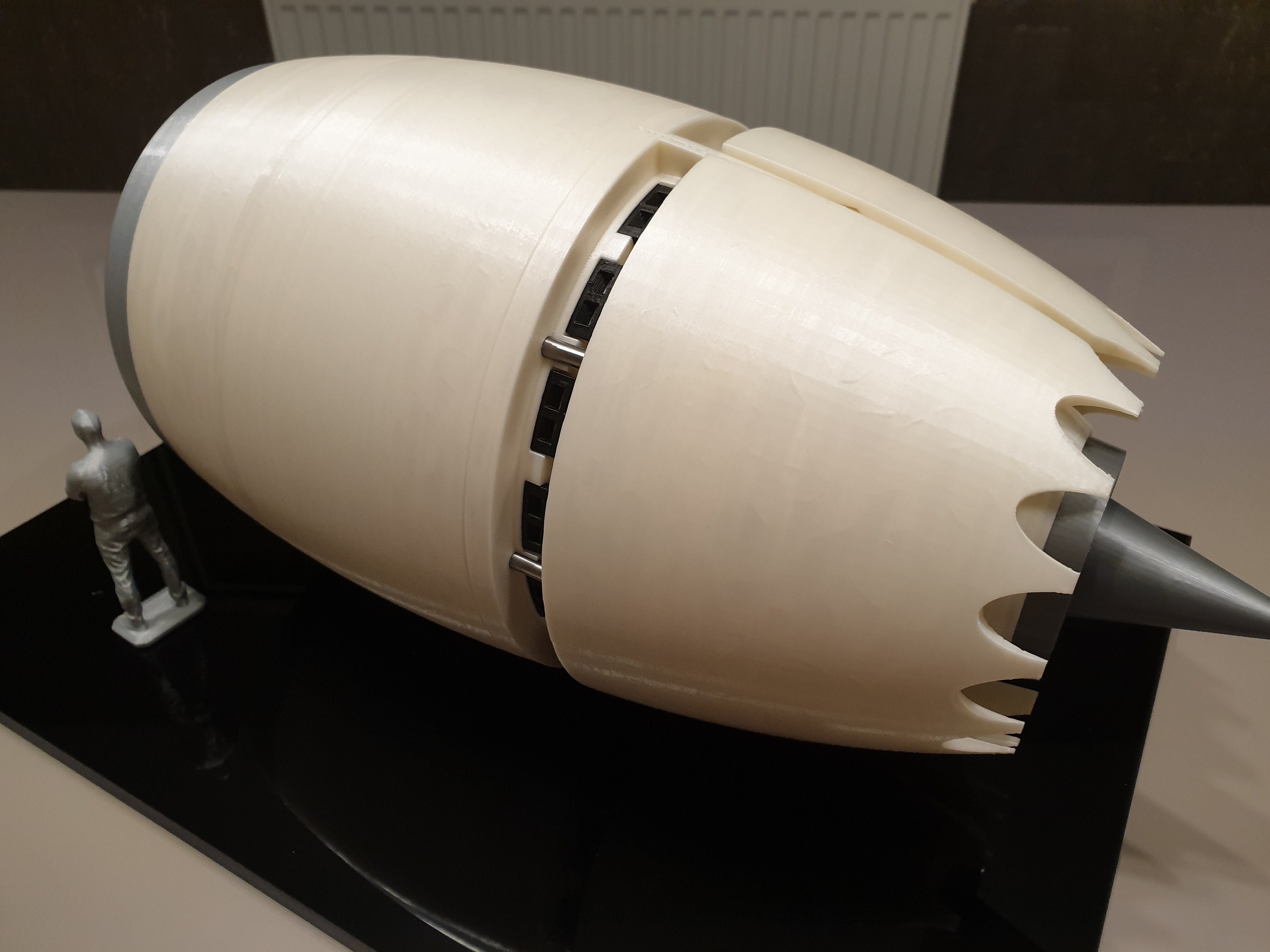 3D Printed Jet Engine Model Fitted With Nacelle JET MN - Etsy