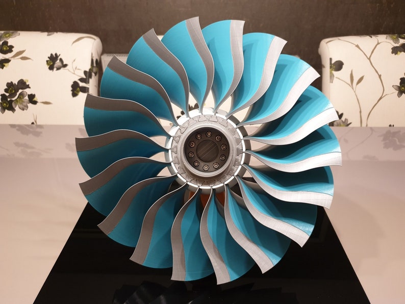 3D Printed Fan Assembly on the Jet Engine JET FA - Etsy UK