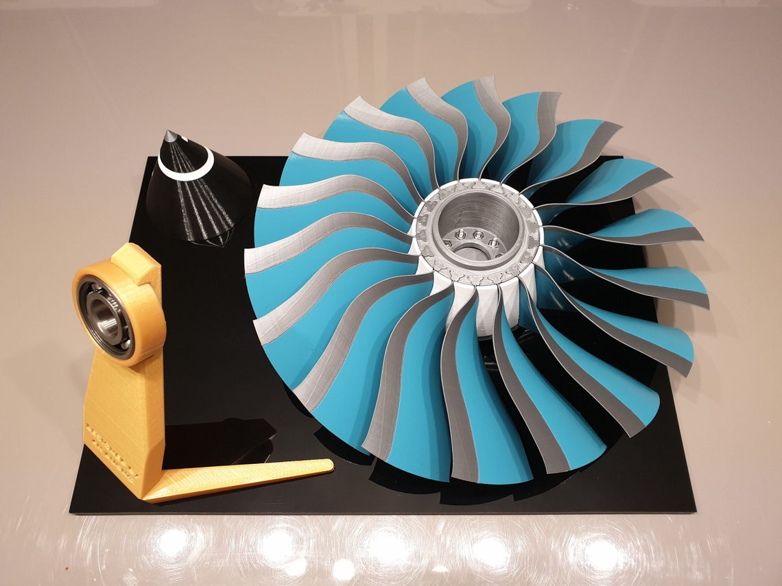3D Printed Fan Assembly on the Jet Engine JET FA - Etsy UK